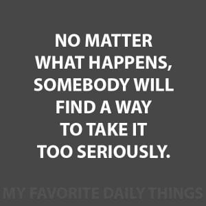 MMG's English blog at PMCurie | Taking things too seriously